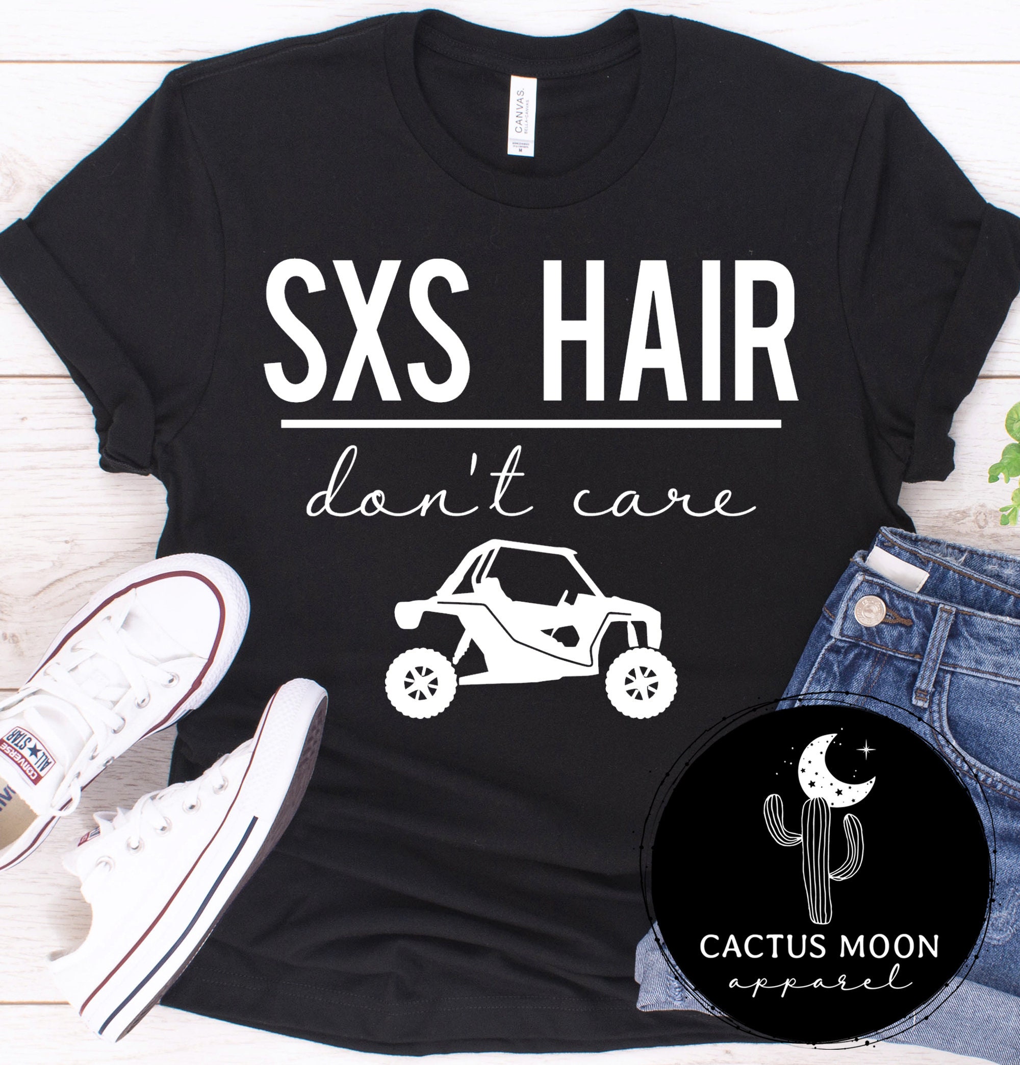 Sxs Hair Don't Care Short Sleeve, V-neck or Long Sleeve Unisex T-shirt ...