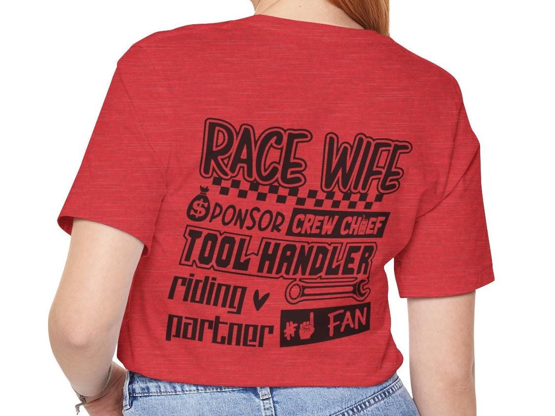 Race Wife Sponsor Crew Chief Tool Handler Riding Partner #1 Fan Adult ...