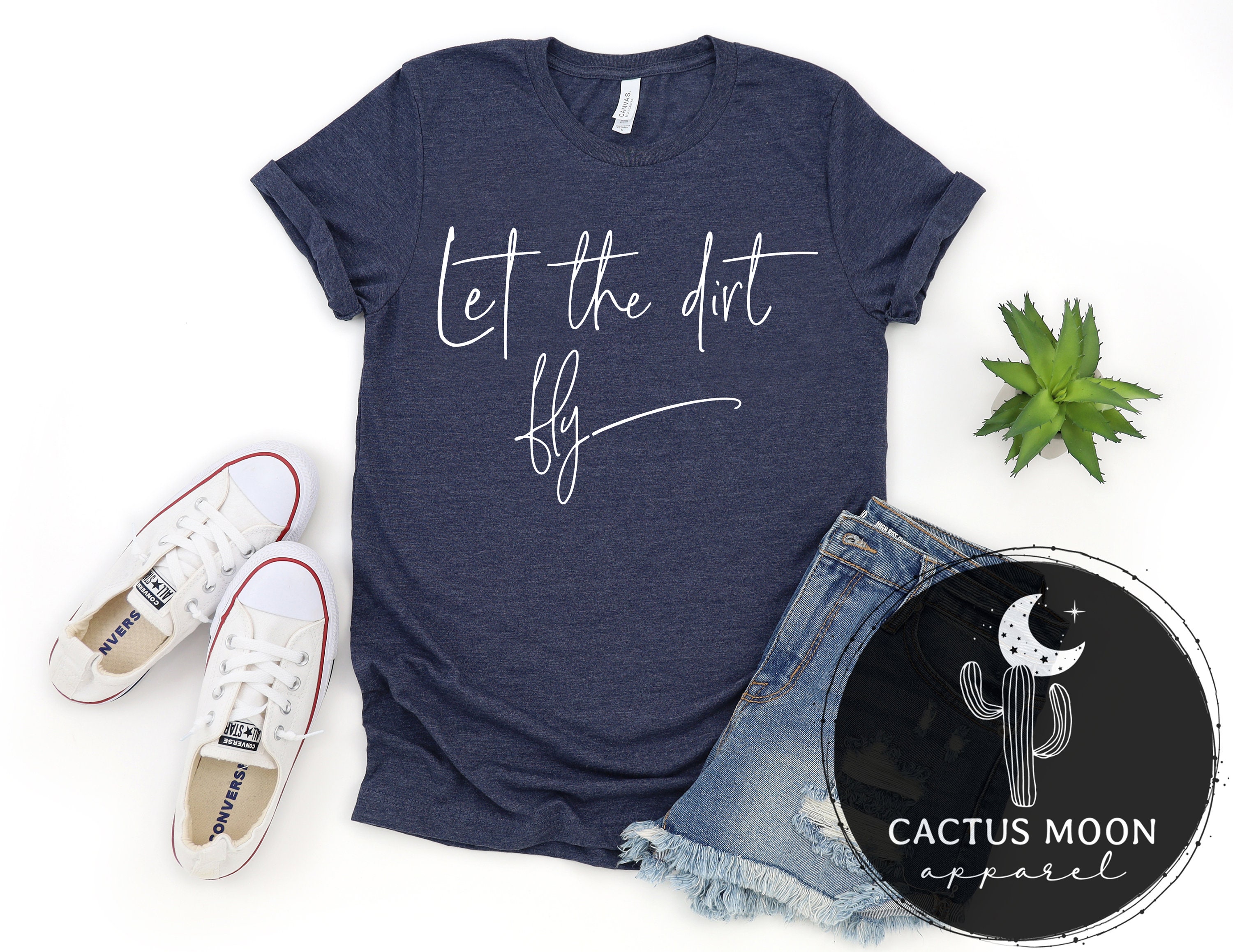Let the Dirt Fly Short Sleeve or Long Sleeve Unisex T-shirt, Dirt Track ...