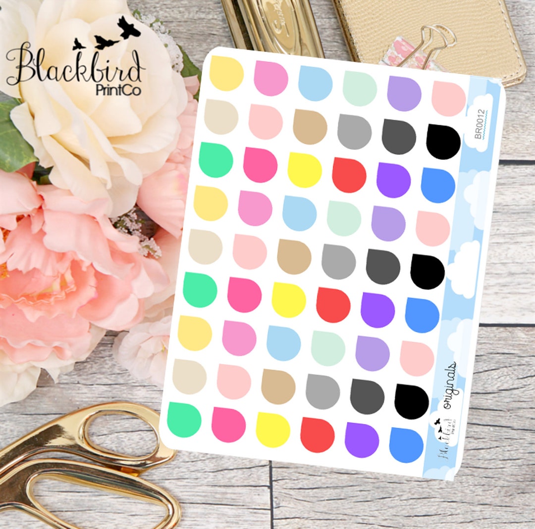 Teardrop Planner Stickers BR0009 - Etsy UK