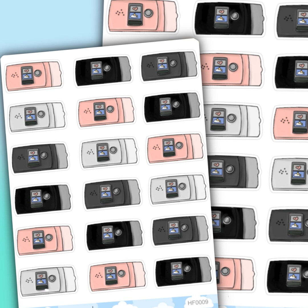 CPAP Machines Hand Drawn Planner Stickers - Etsy