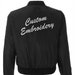 Custom Text Embroidered Black Bomber Jacket Womens - Etsy
