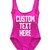 CUSTOM HOT PINK One Piece Swimsuit Create Your Own Monokini Swimwear ...