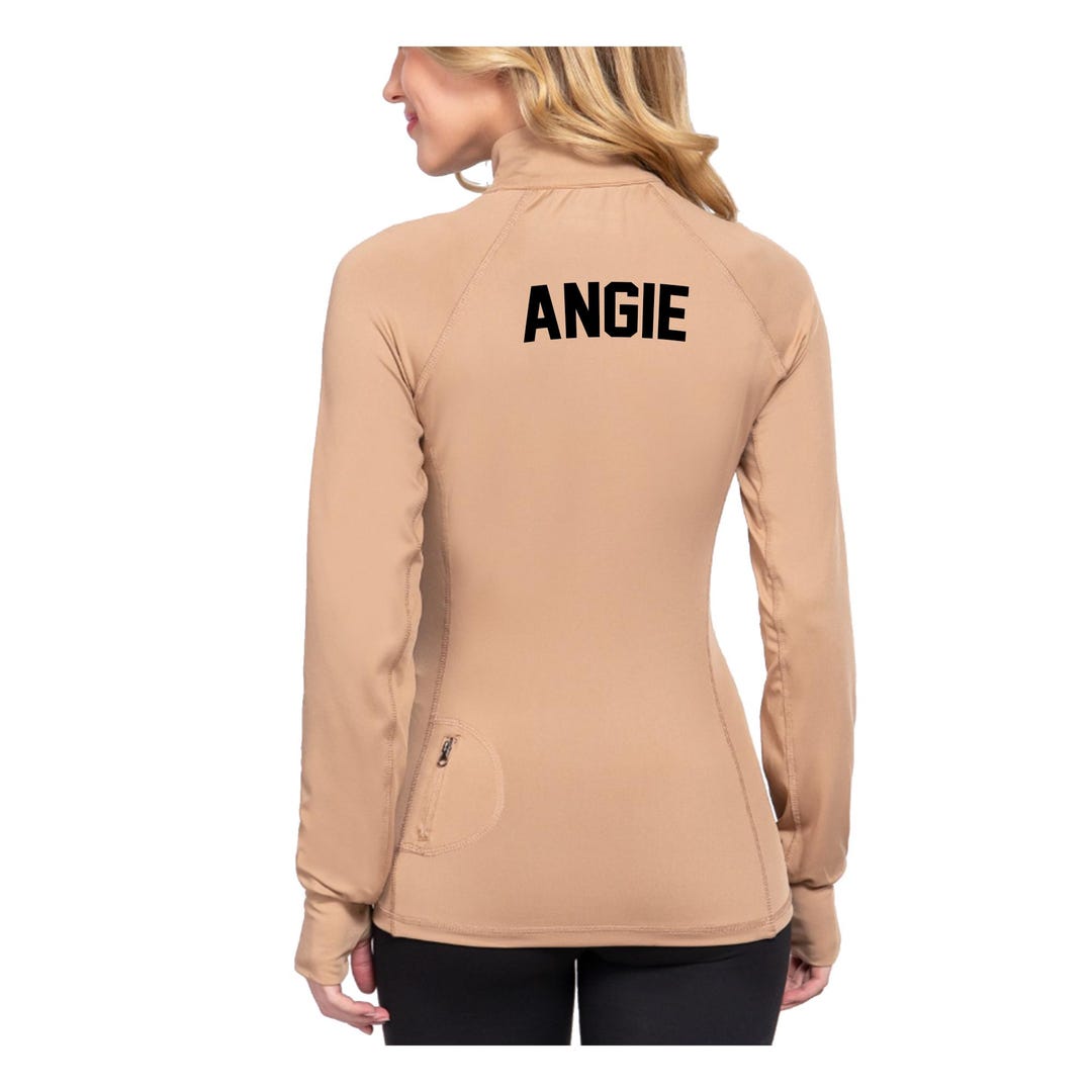 CUSTOM Lightweight Poly Tech Full Zip Track Jacket- Sorority or Gym ...