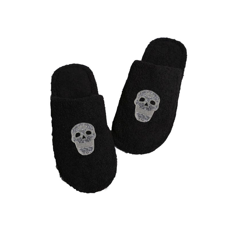 Skull Womens Slippers - Etsy