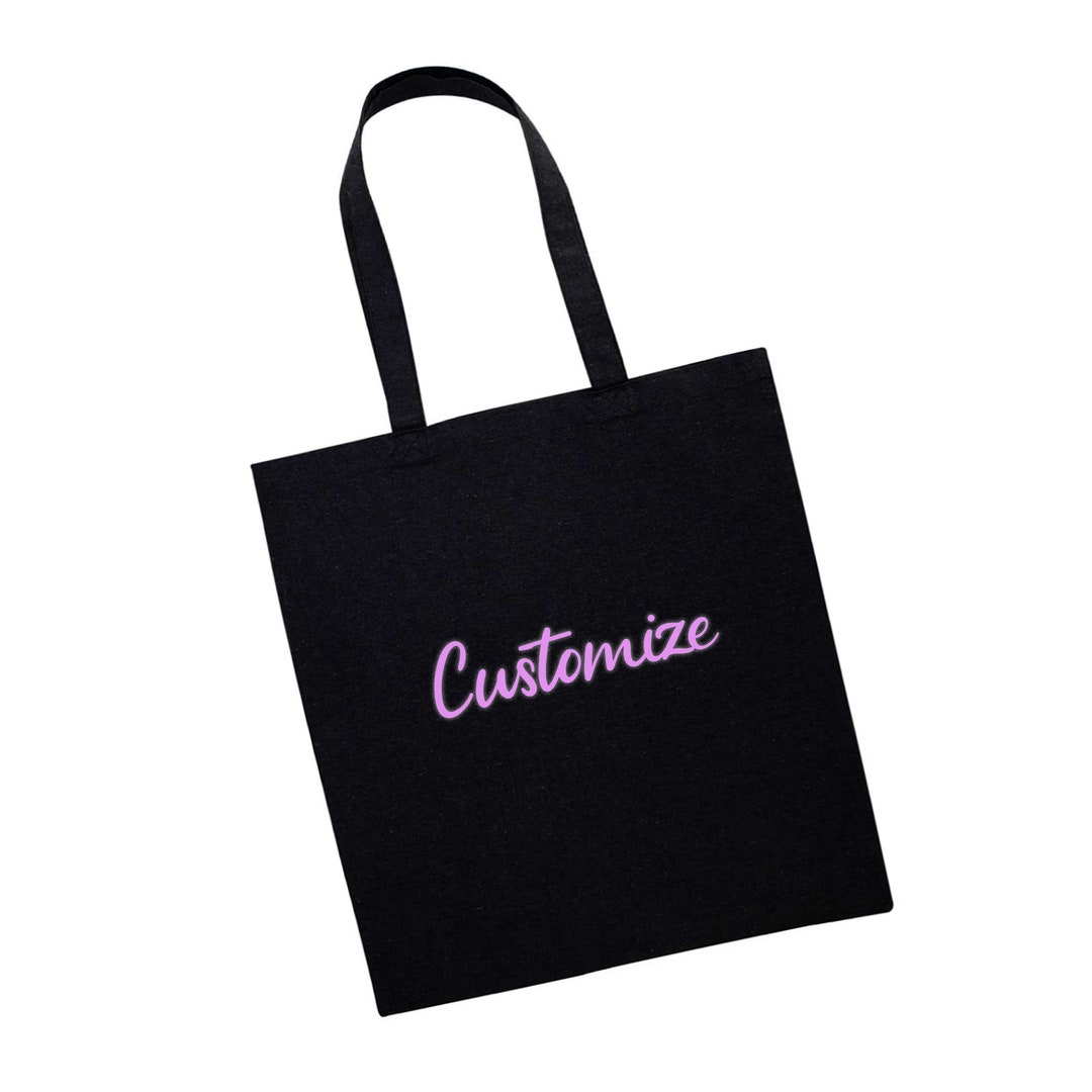 CUSTOM ANY COLOR Canvas Tote Beach Bag- Design Your Own Bag- Any Color ...