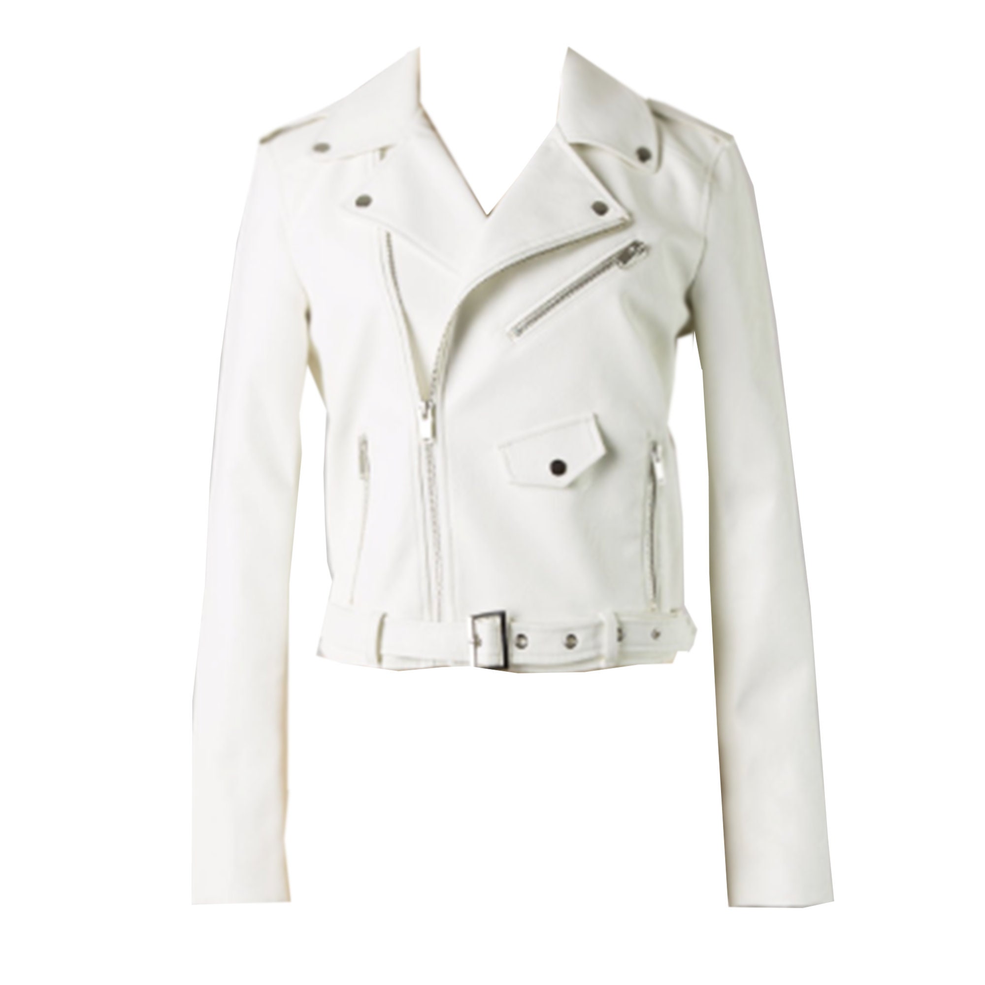 Custom Text White Faux Leather Jacket Personalized Leather | Etsy