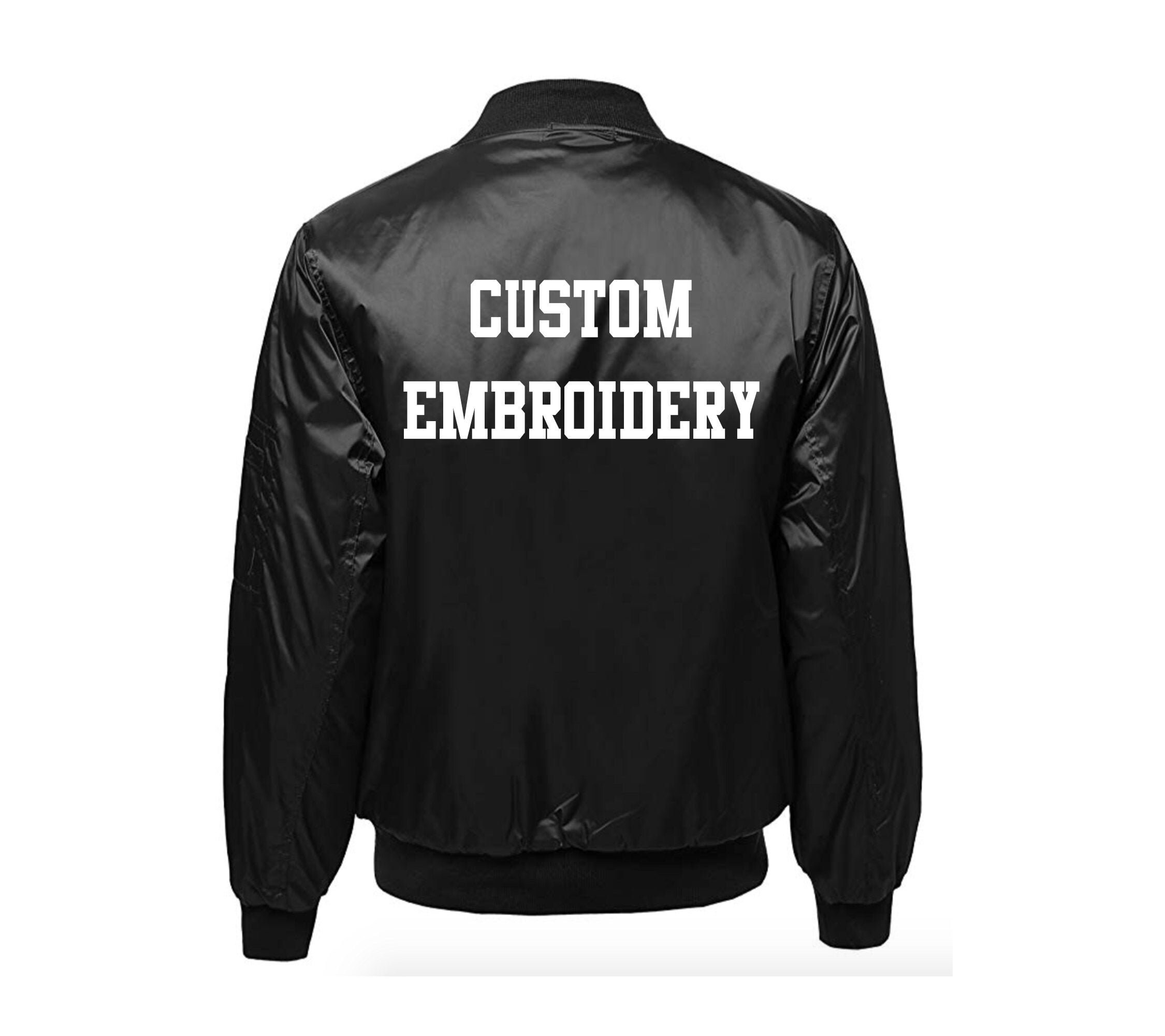 Mens Custom Bomber Jacket-Padded Bomber Jacket with | Etsy