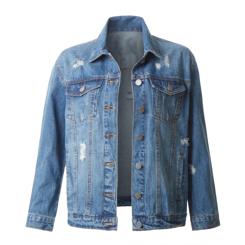 CUSTOM MRS TEXT Denim Jacket Mid-wash Vintage Inspired and - Etsy