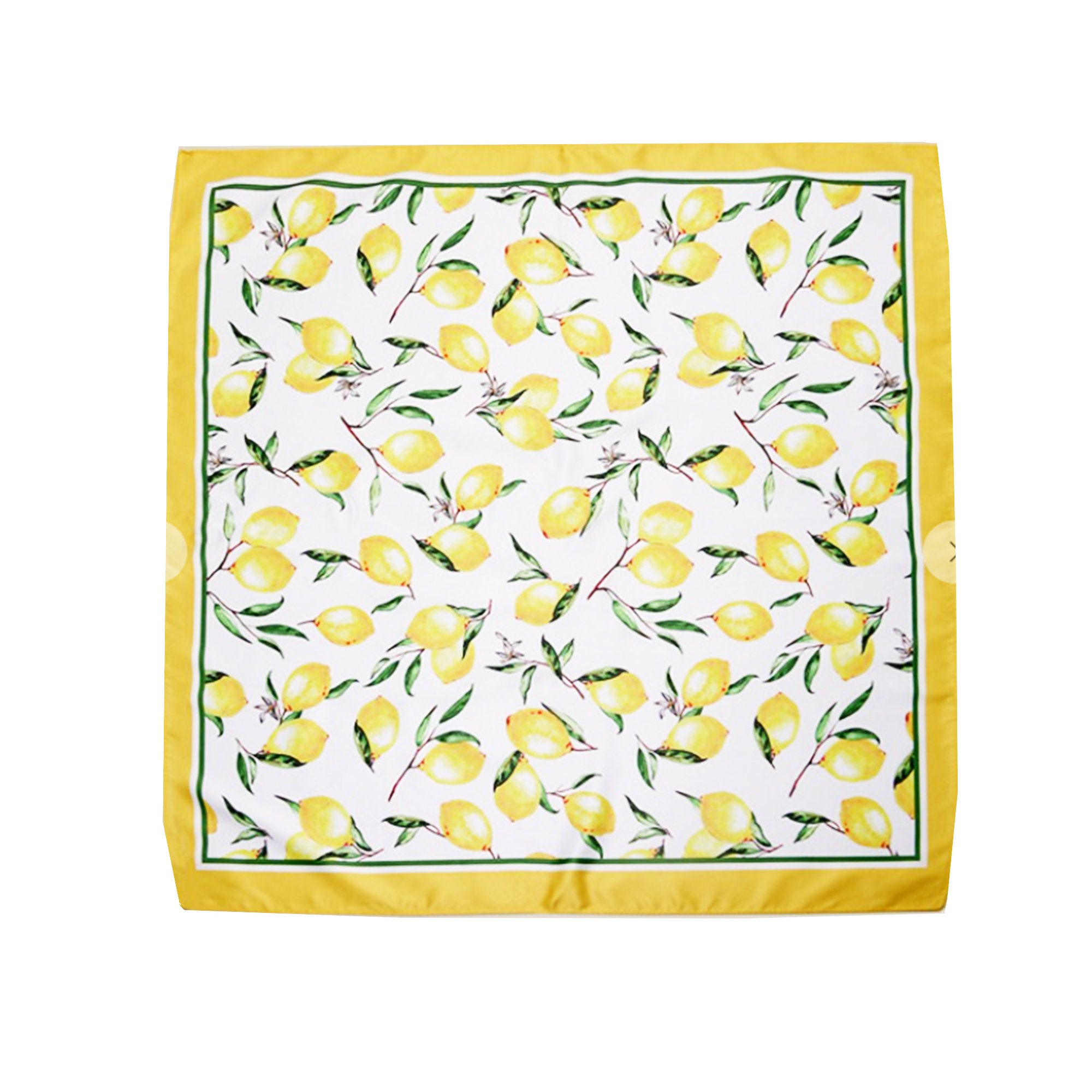 Customize Name Lemon European Inspired Large Square Neckerchief Bandana ...