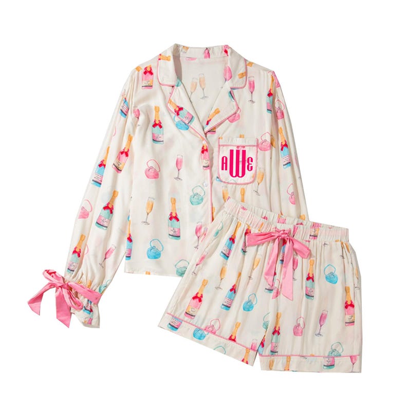 Monogrammed Pajamas - Etsy