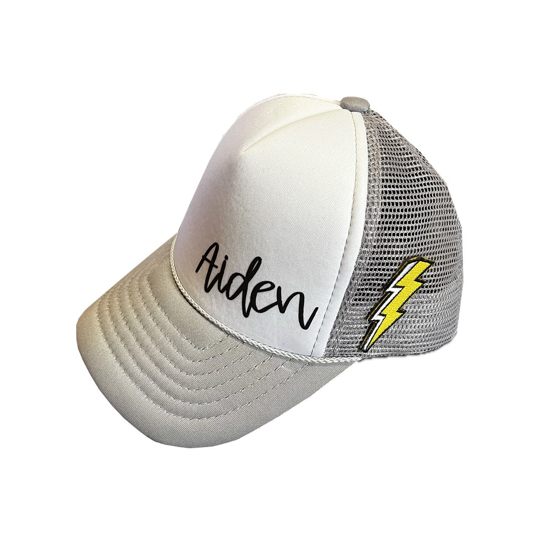 Personalized Youth Kids Trucker Hat W PUFF 3D Vinyl and Embroidered ...