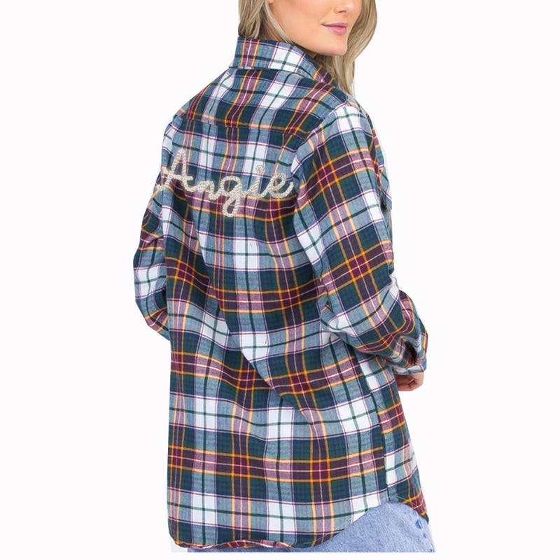 Personalized Flannel Top - Etsy