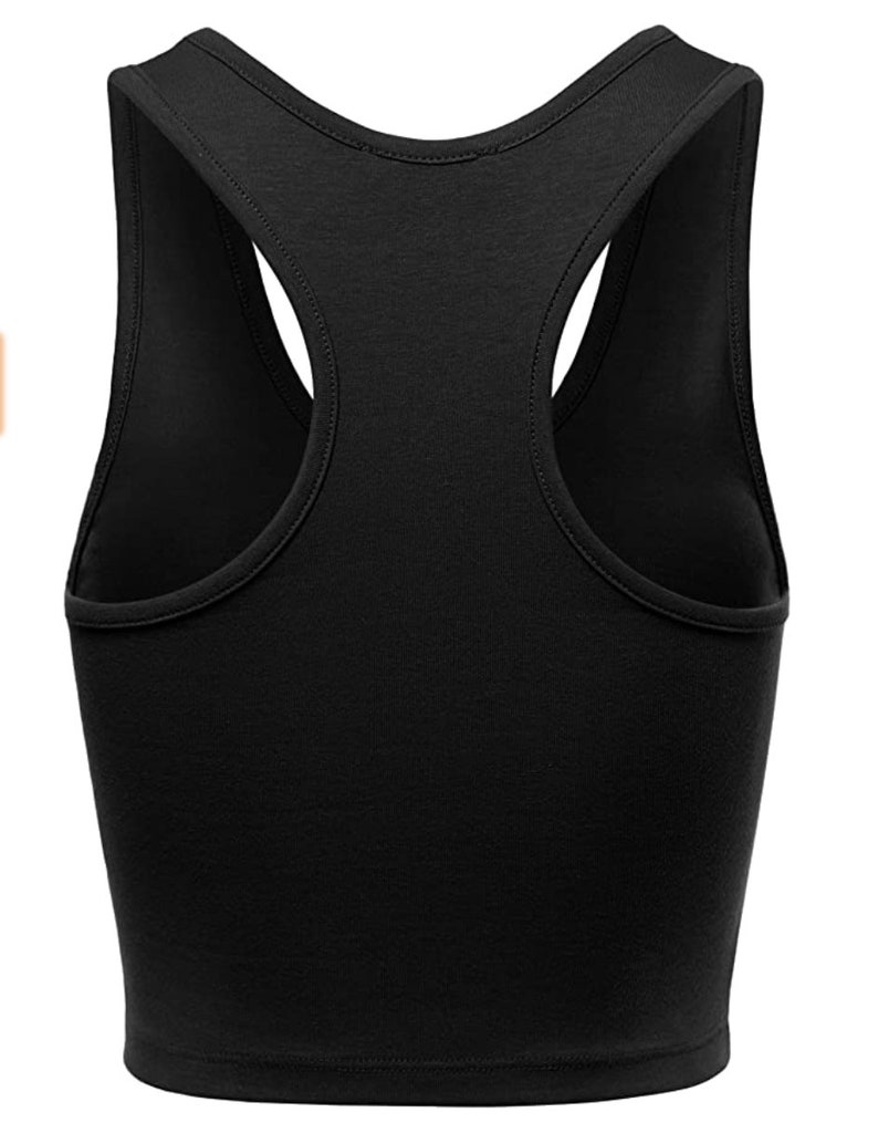 CUSTOM Racerback Crop Tank Crop Customized by You - Etsy