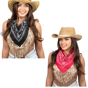 Personalized Paisley Bandana With Sequin Fringe, Bachelorette Party ...