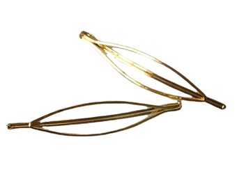 Gold Leaf Bobby Pins | Etsy