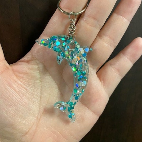 Dolphin Keychain - Etsy