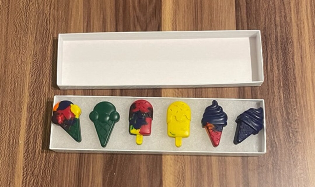 Ice Cream Crayons - Ice Cream Party Favors - Gifts for Kids Ice Cream ...