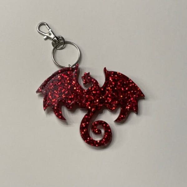 Dragon Keychain - Etsy