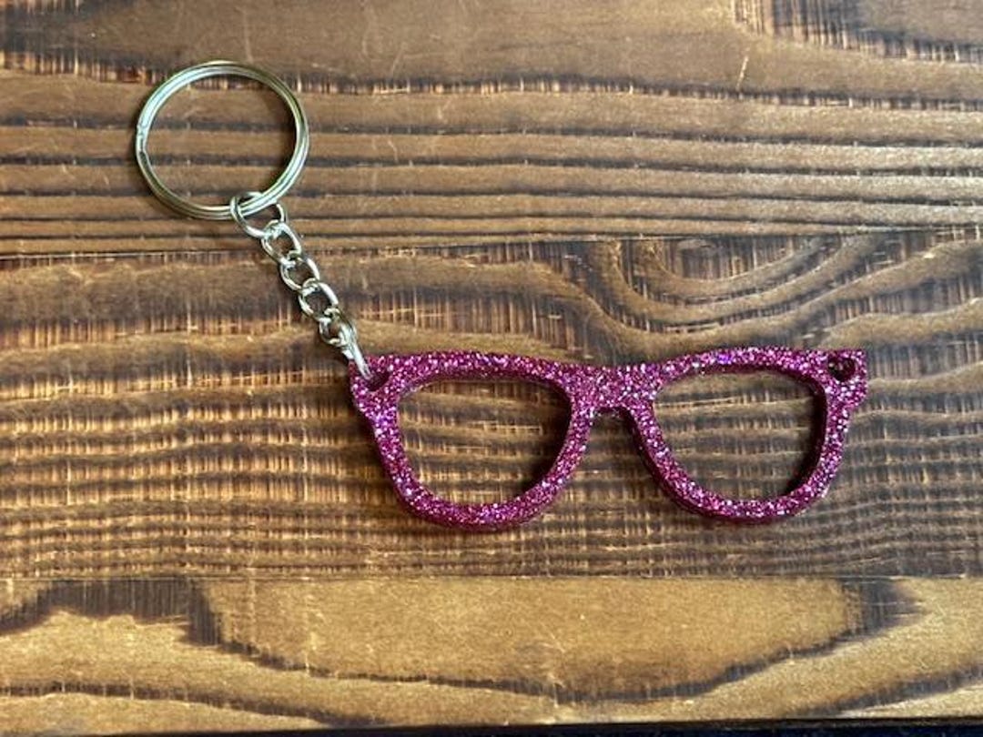 Customizable Eyeglasses Keychain |glasses/sunglasses Keychain| Eyeglass ...