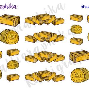 Straw Bales Planner Calendar Stickers for Homesteading - Etsy