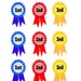 1st, 2nd and 3rd Place Ribbon Stickers - Etsy