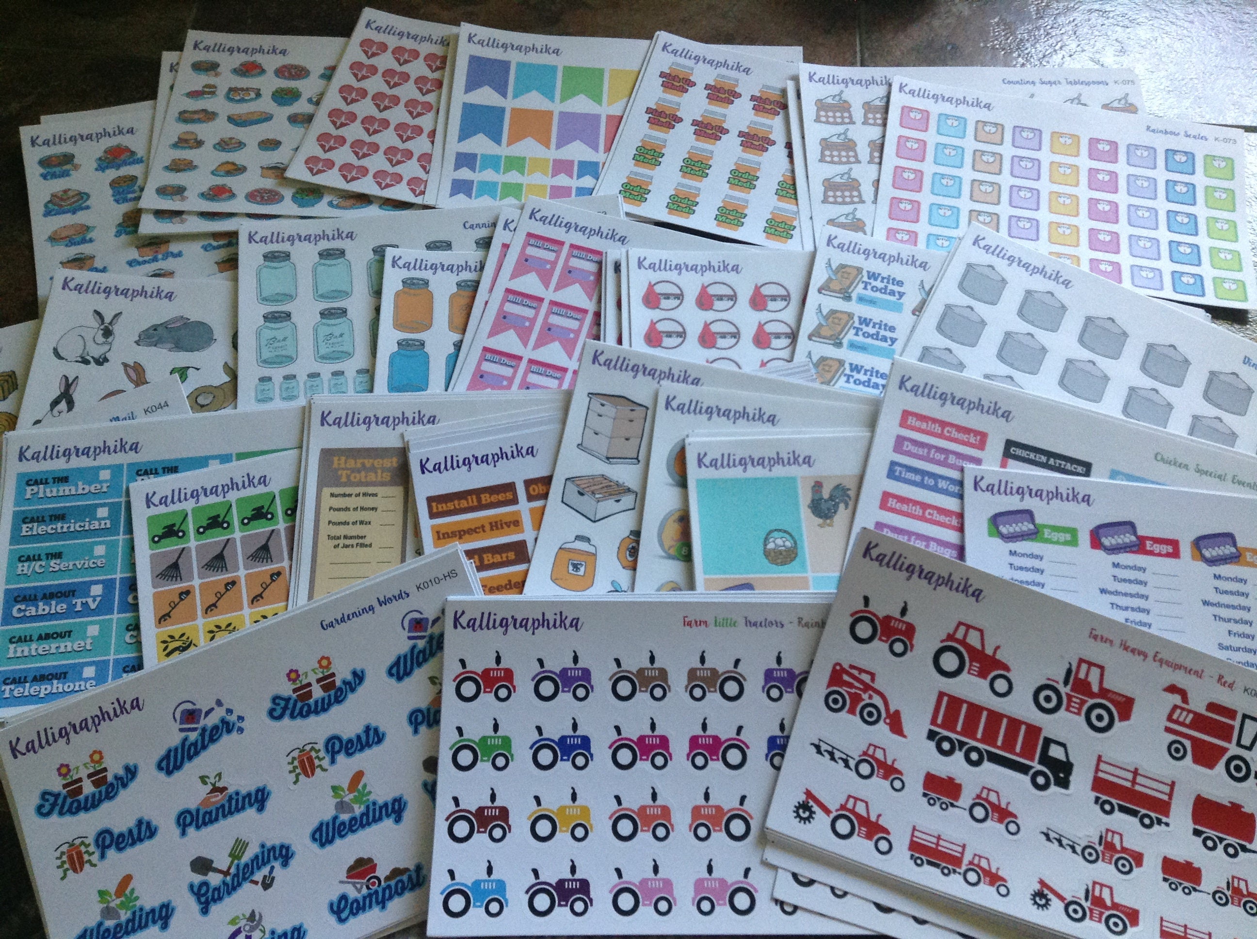 Our Special Sticker Sampler Packs 10 sheets of stickers for 7 | Etsy