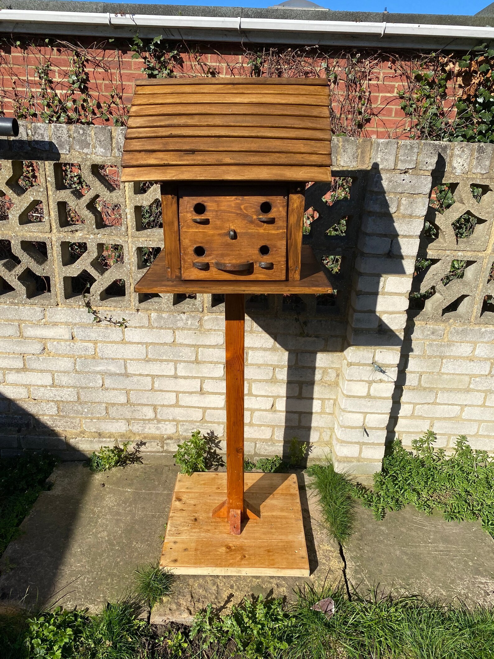 Handmade Birdhouse and Stand - Etsy