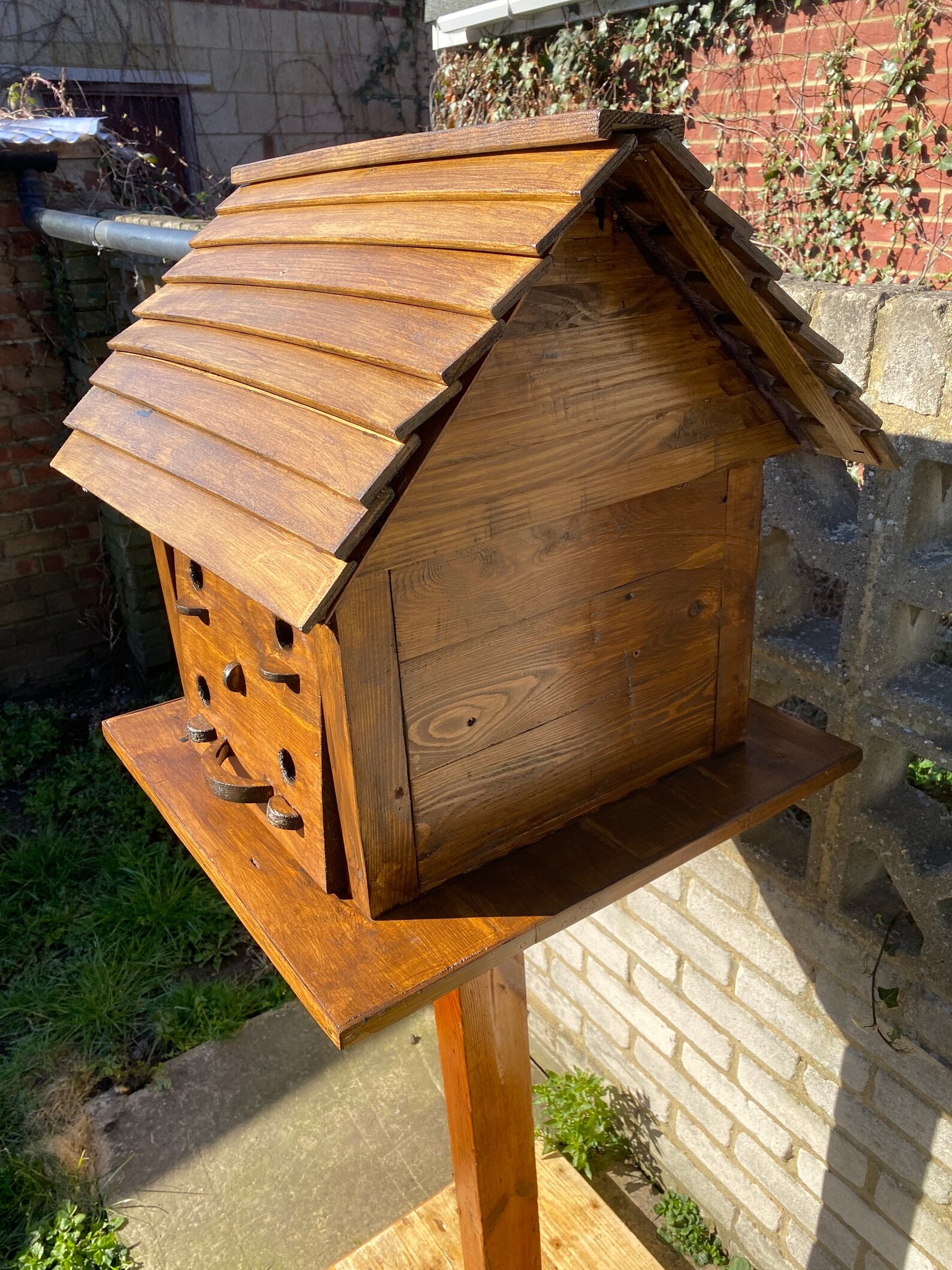 Handmade Birdhouse and Stand - Etsy