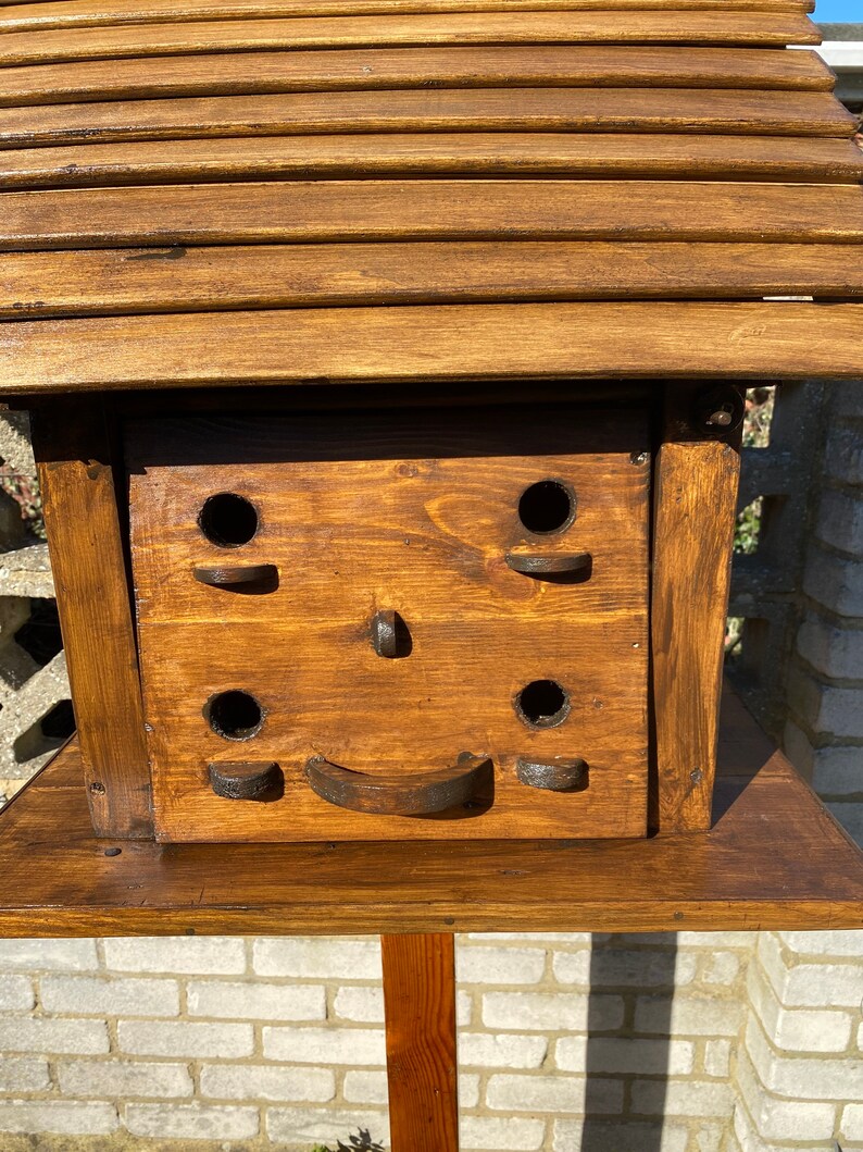 Handmade Birdhouse and Stand - Etsy