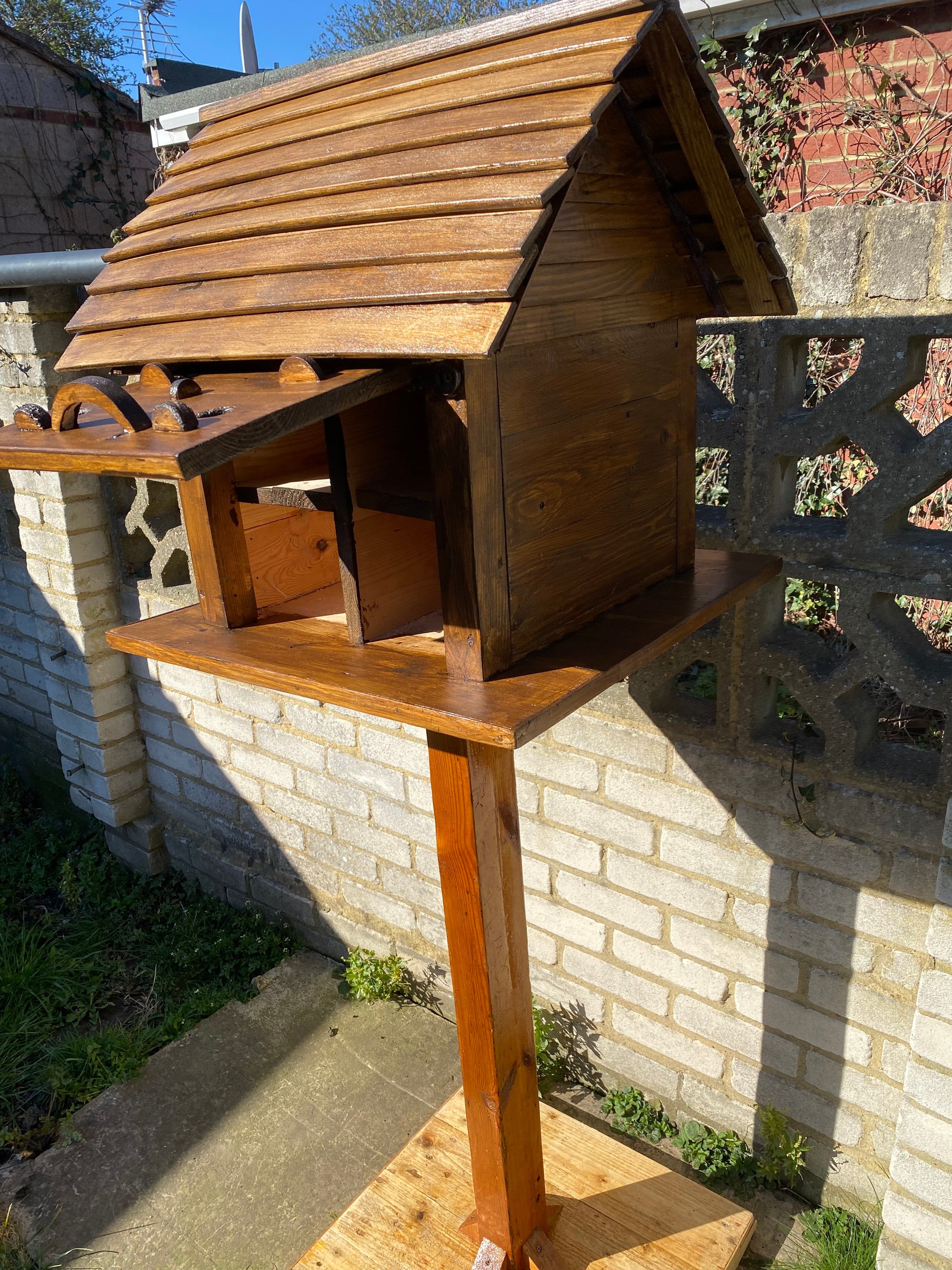 Handmade Birdhouse and Stand - Etsy