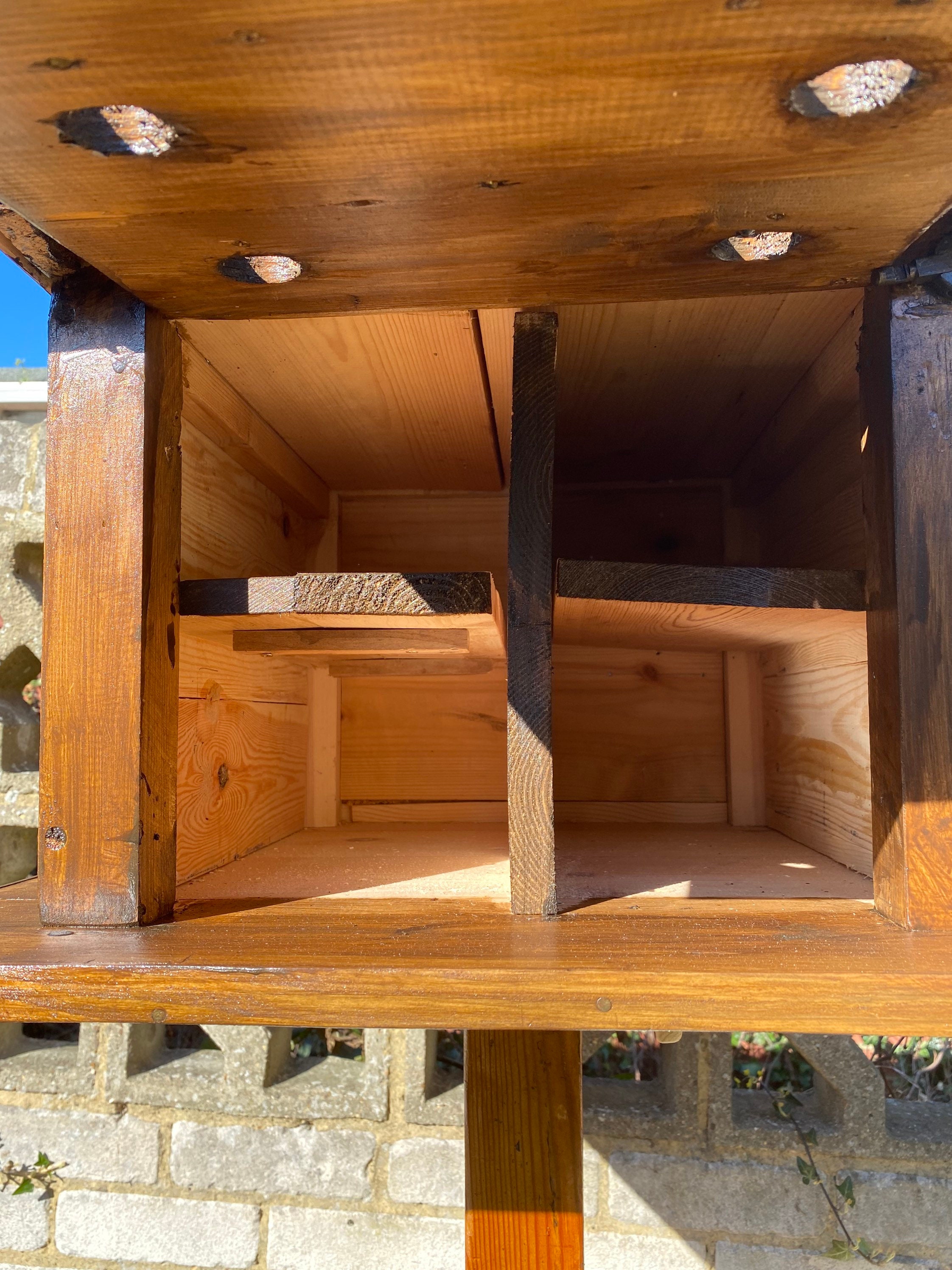 Handmade Birdhouse and Stand - Etsy