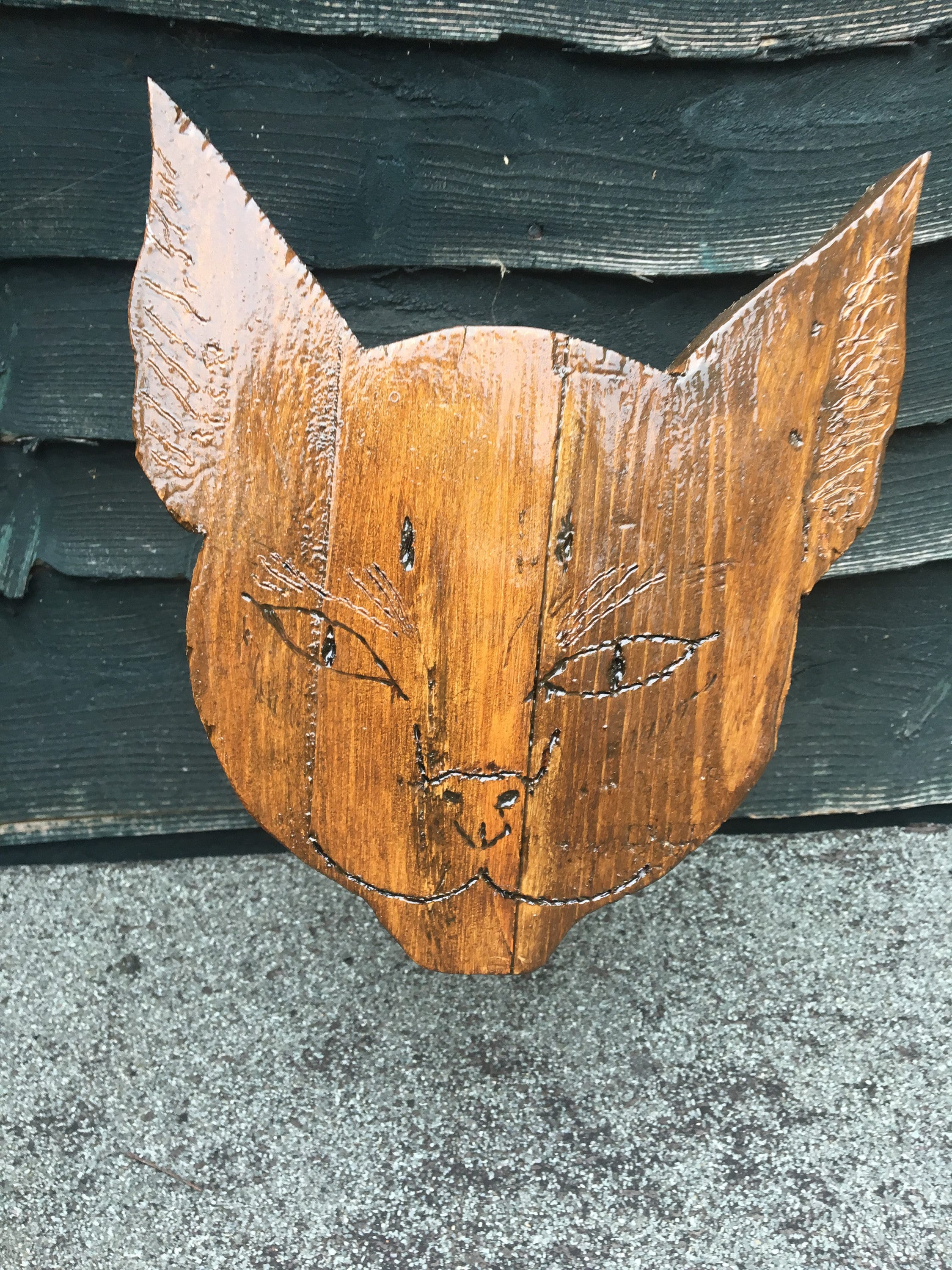 Large Cat Head Figurine - Etsy