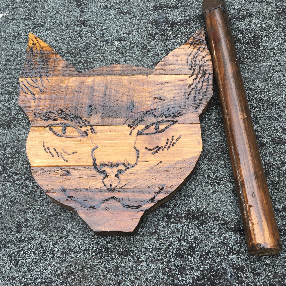 Large Cat Head Figurine - Etsy