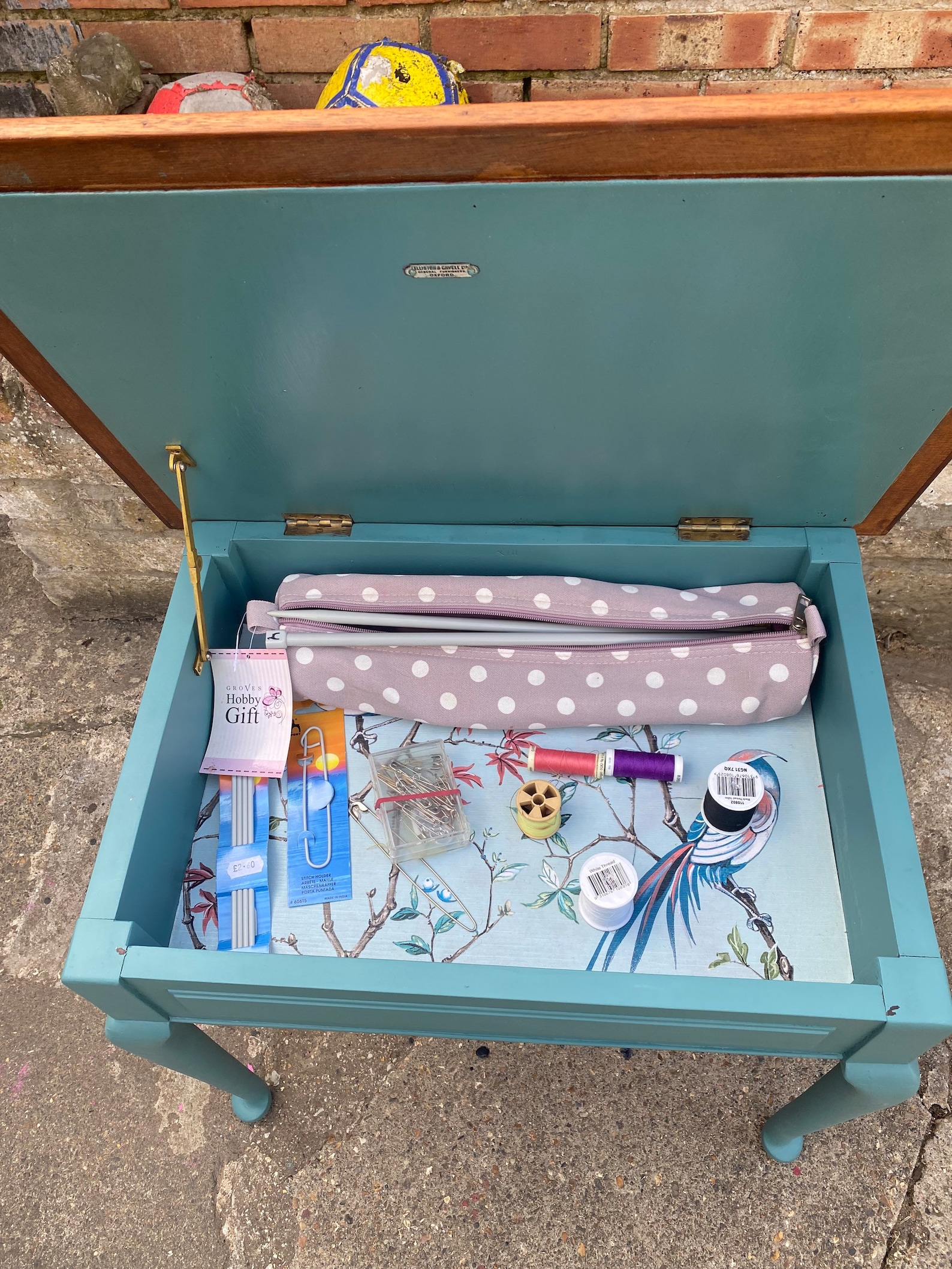 Vintage Upcycled Sewing Storage Box - Etsy
