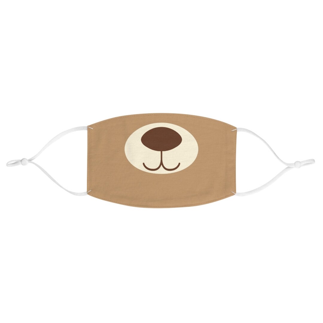 Teddy Bear Face Mask - Etsy