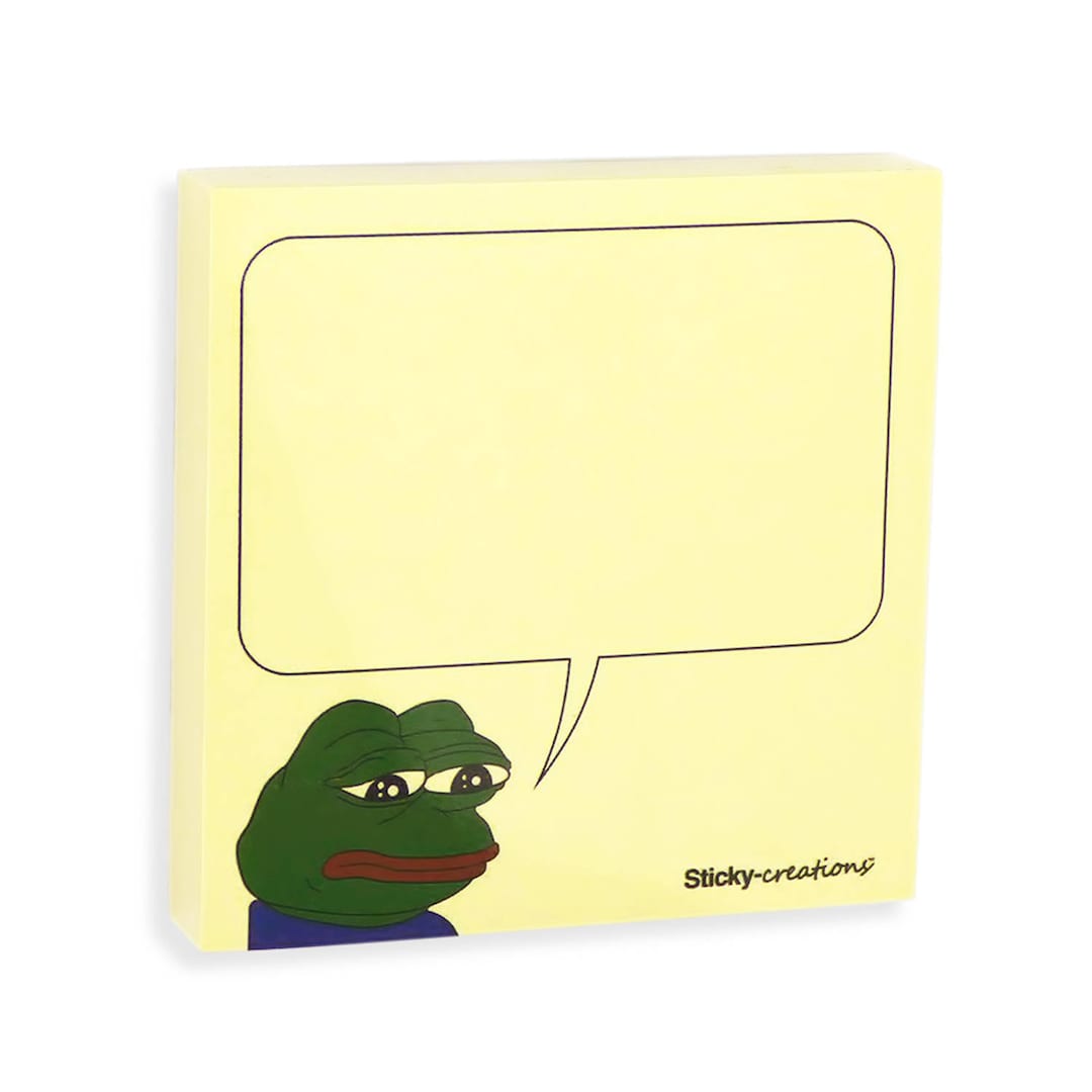 Sticky-memes Pepe the Frog Meme Sticky Notes - Etsy