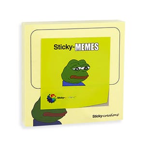 Sticky-memes Pepe the Frog Meme Sticky Notes - Etsy