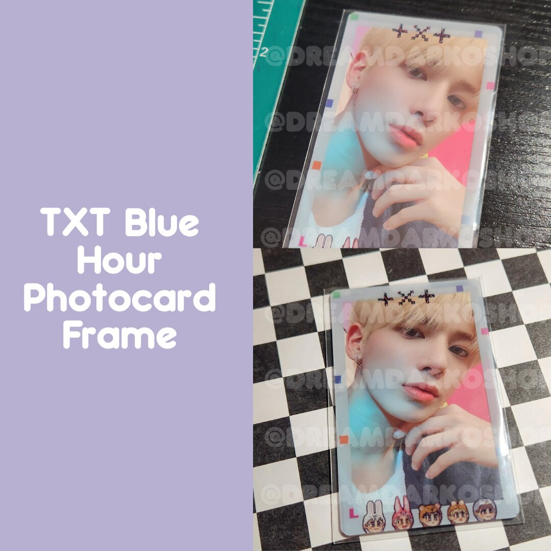 TXT Blue Hour Photocard Frame - Etsy