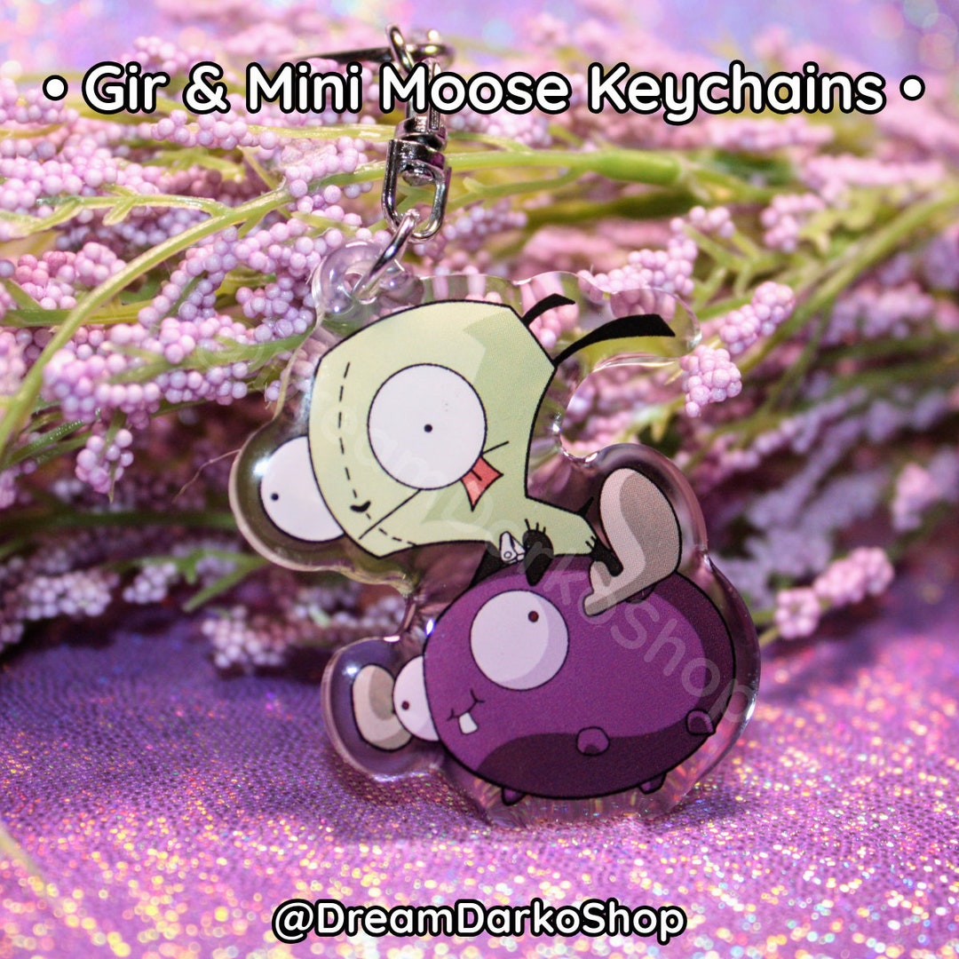 Gir & Mini Moose Keychain Sticker - Etsy