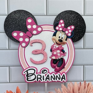 Minnie Mouse Cake Topper - Etsy