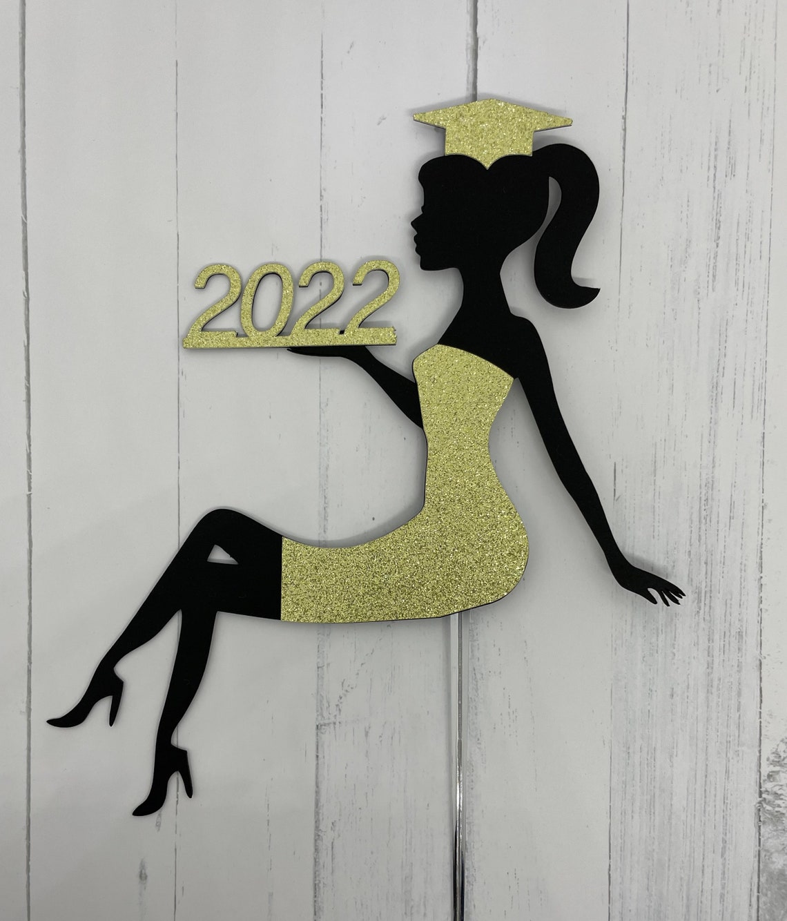 Graduation Girl Cake Topper | Class of 2022 Cake Topper | Graduation ...