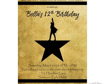Hamilton Invitation | Etsy