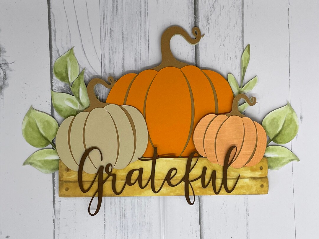 Fall Cake Topper | Thanksgiving Cake Topper | Pumpkins Cake Topper ...