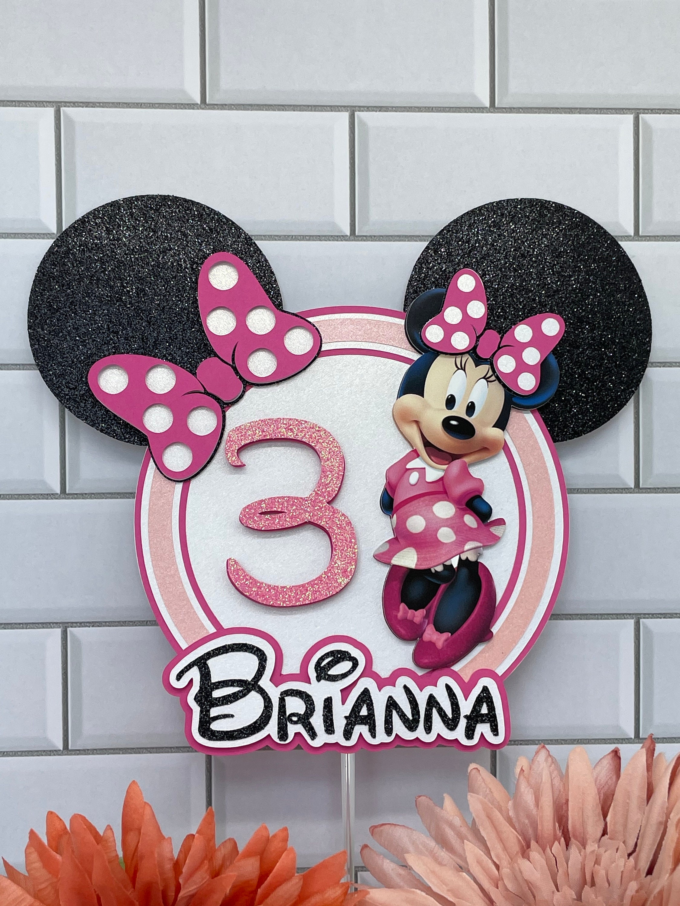 Minnie Mouse Cake Topper - Etsy
