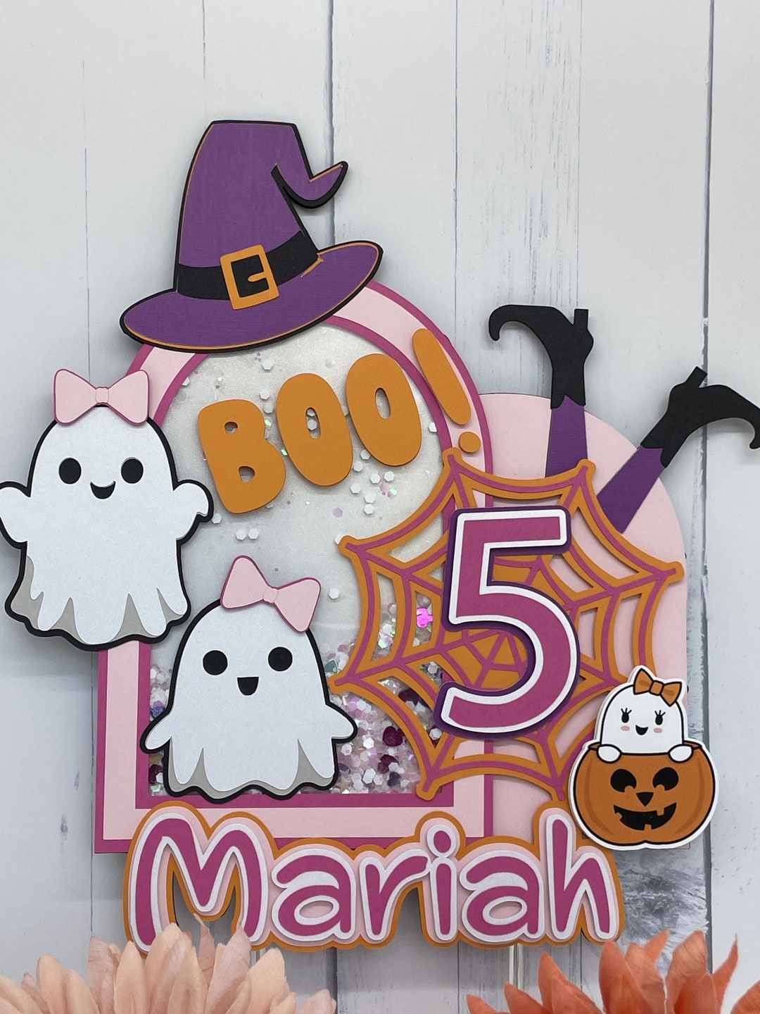 Halloween Cake Topper | Cute Ghosts Halloween Birthday Party - Etsy