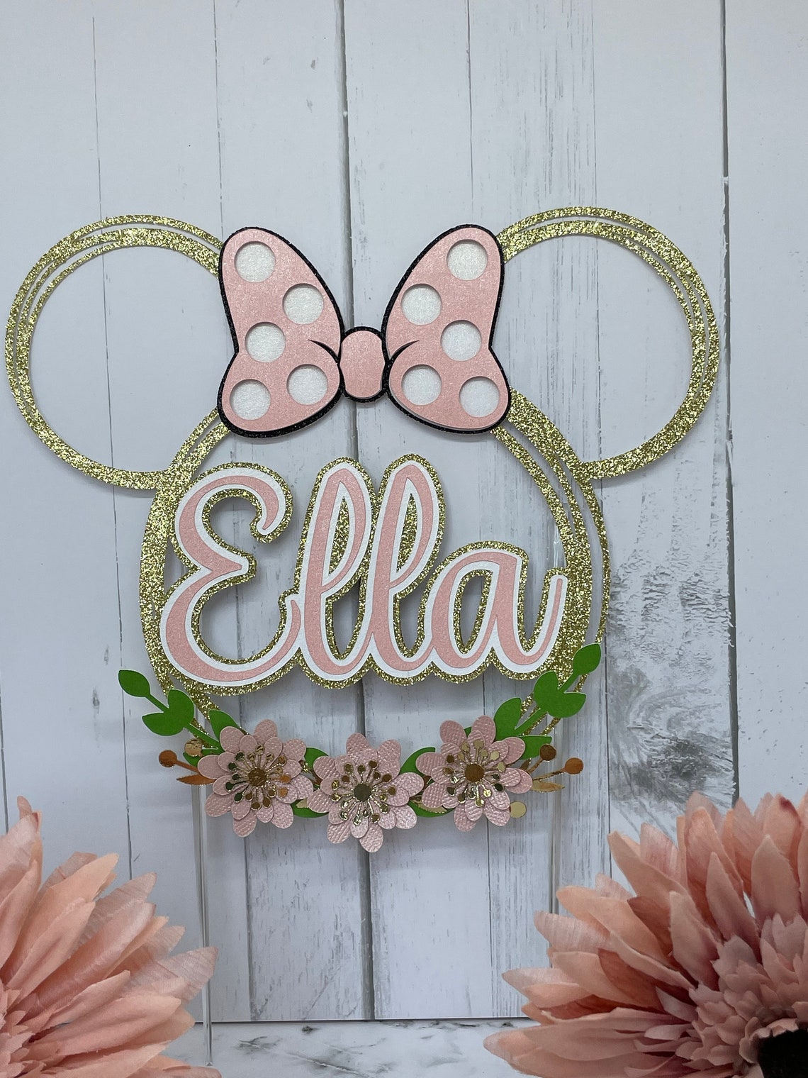 Minnie Mouse Cake Topper | Minnie Silhouette Cake Topper - Etsy