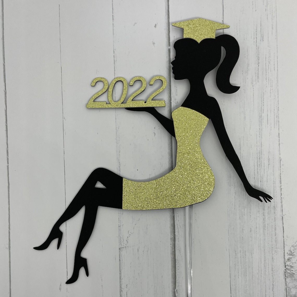 Graduation Girl Cake Topper | Class of 2022, Handmade - Etsy