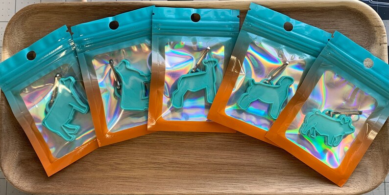 Show Livestock Zipper Pull/keychain Charm - Etsy