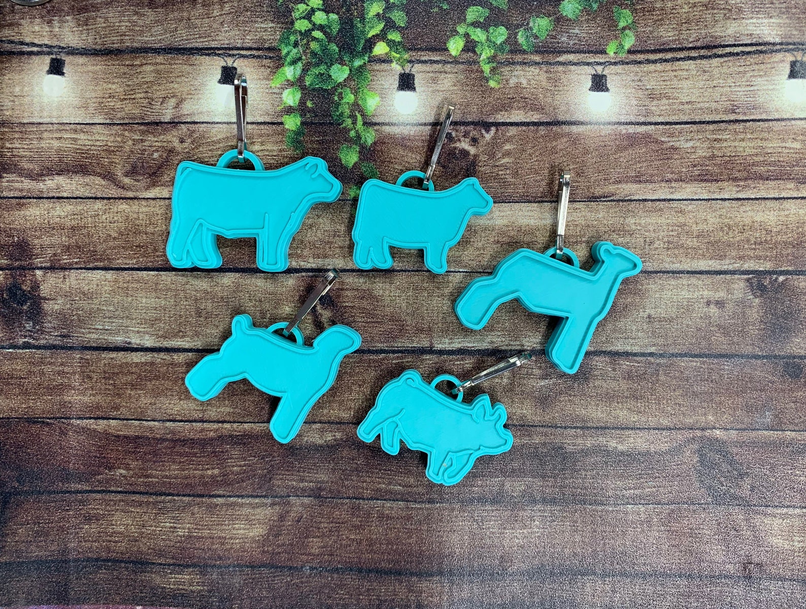 Show Livestock Zipper Pull/keychain Charm - Etsy